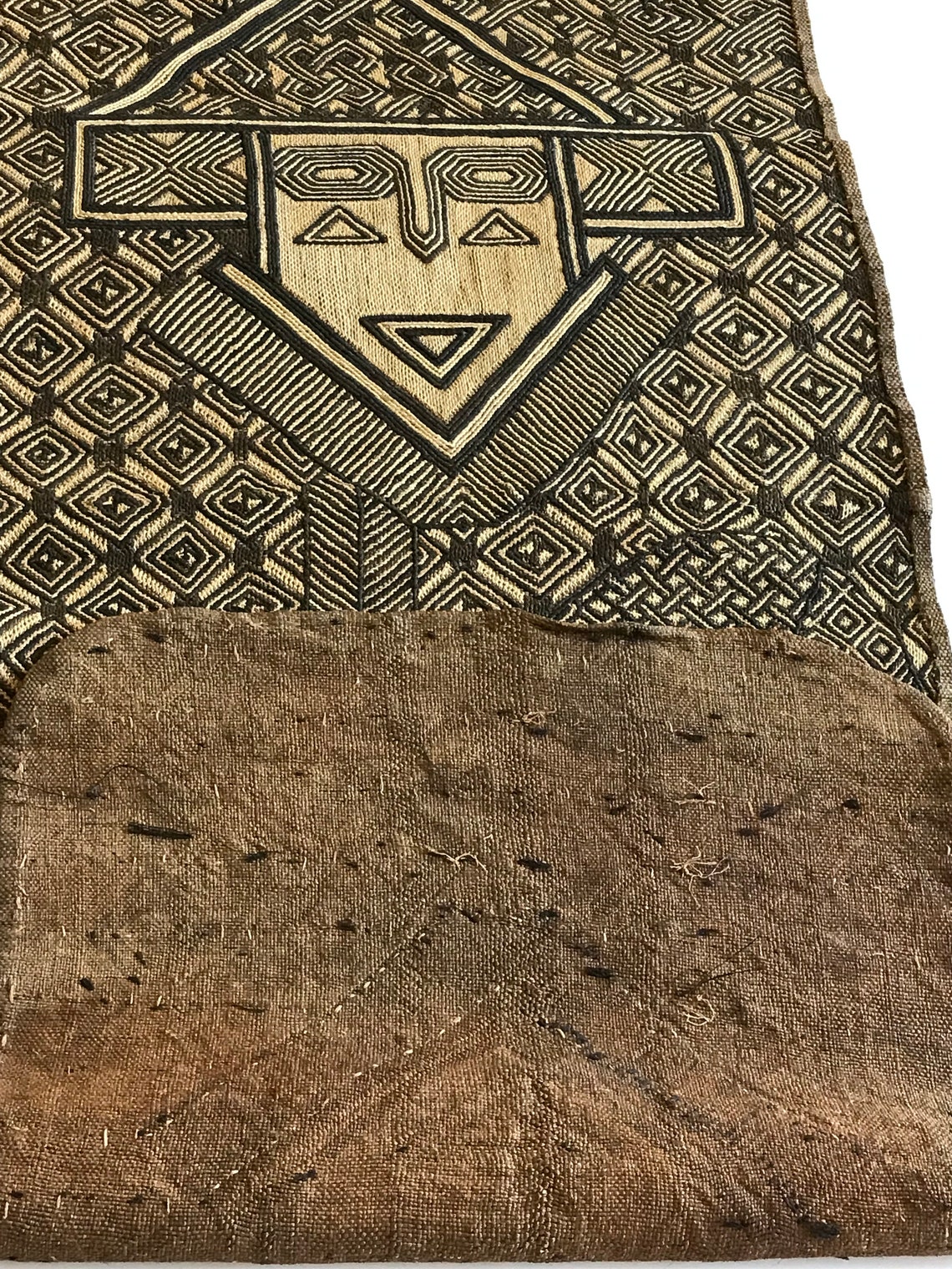 African Kuba Cloth With Images of Kuba Chief - Etsy