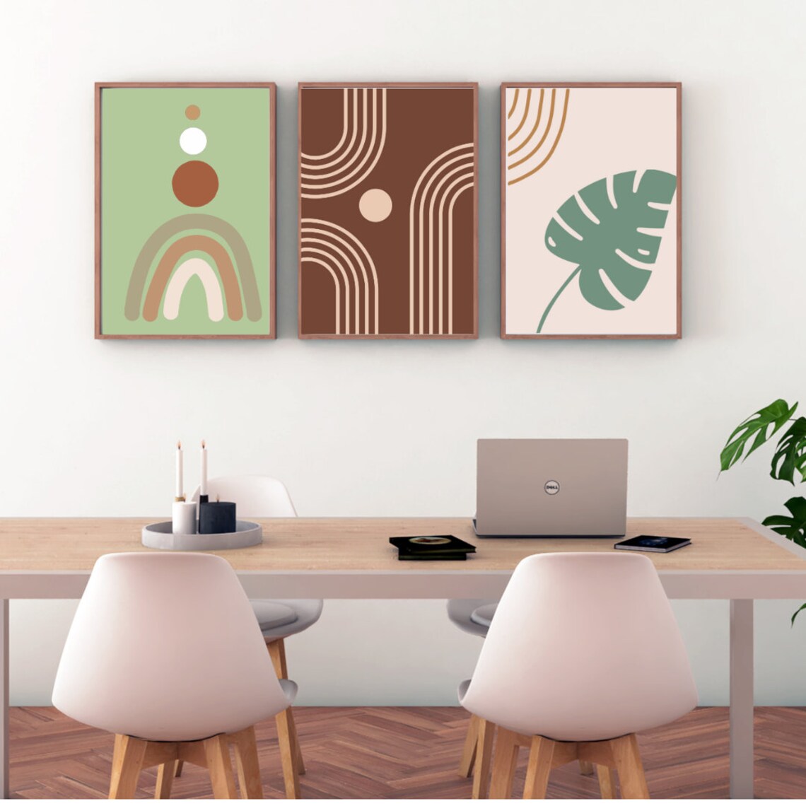 Boho Wall Collage Bundle 15 Print Set Geometric Dorm Wall Art Abstract ...