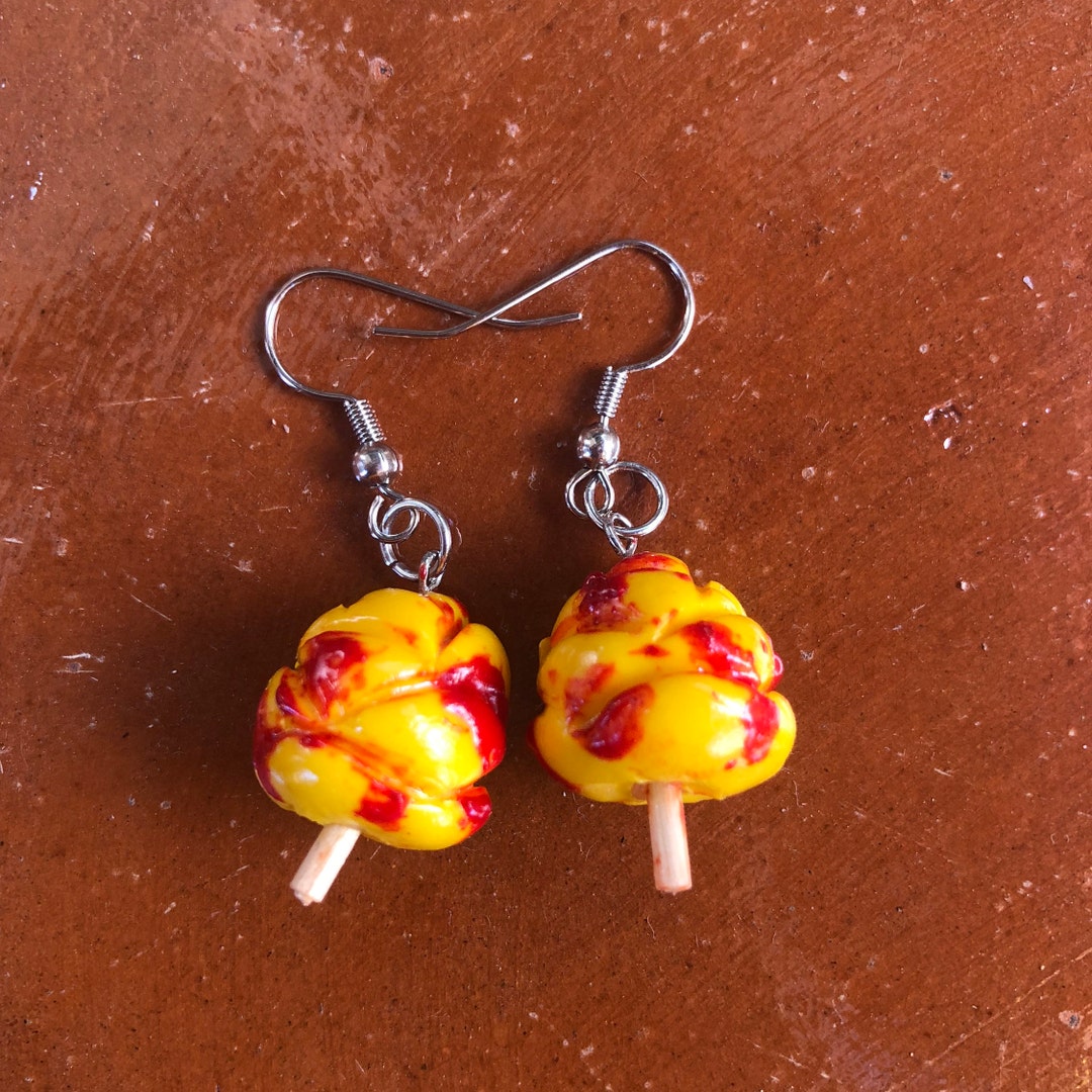 Polymer Clay Mango Con Tapatio Earrings - Etsy