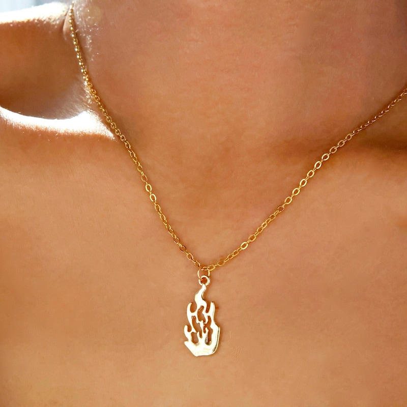 Flame Pendant - Etsy
