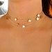 Gold Multi Star Choker / Dainty Gold Star Choker / Star Choker Necklace ...