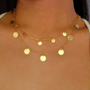 Gold Coins Necklace Set / Gold Coin Necklace / Coin Necklace Gold ...