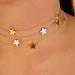 Gold Multi Star Choker / Dainty Gold Star Choker / Star Choker Necklace ...