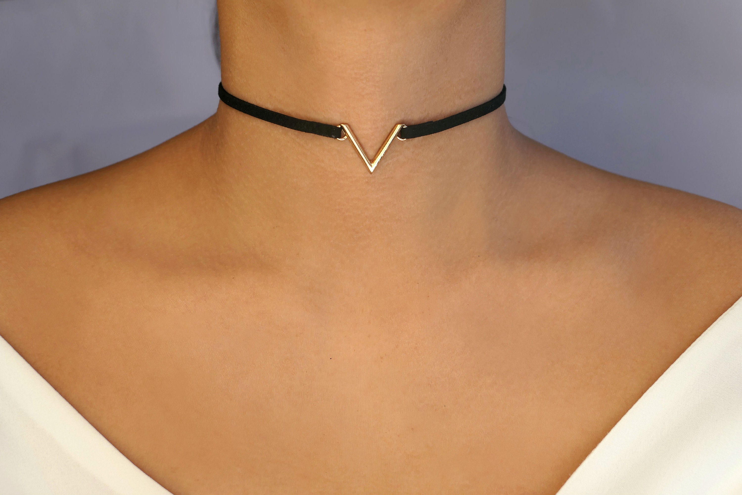 Black Suede Choker Necklace / Black Choker / Black Choker - Etsy