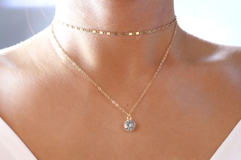 Gold Cz Choker / Gold Choker Necklace / Diamond Necklace / - Etsy