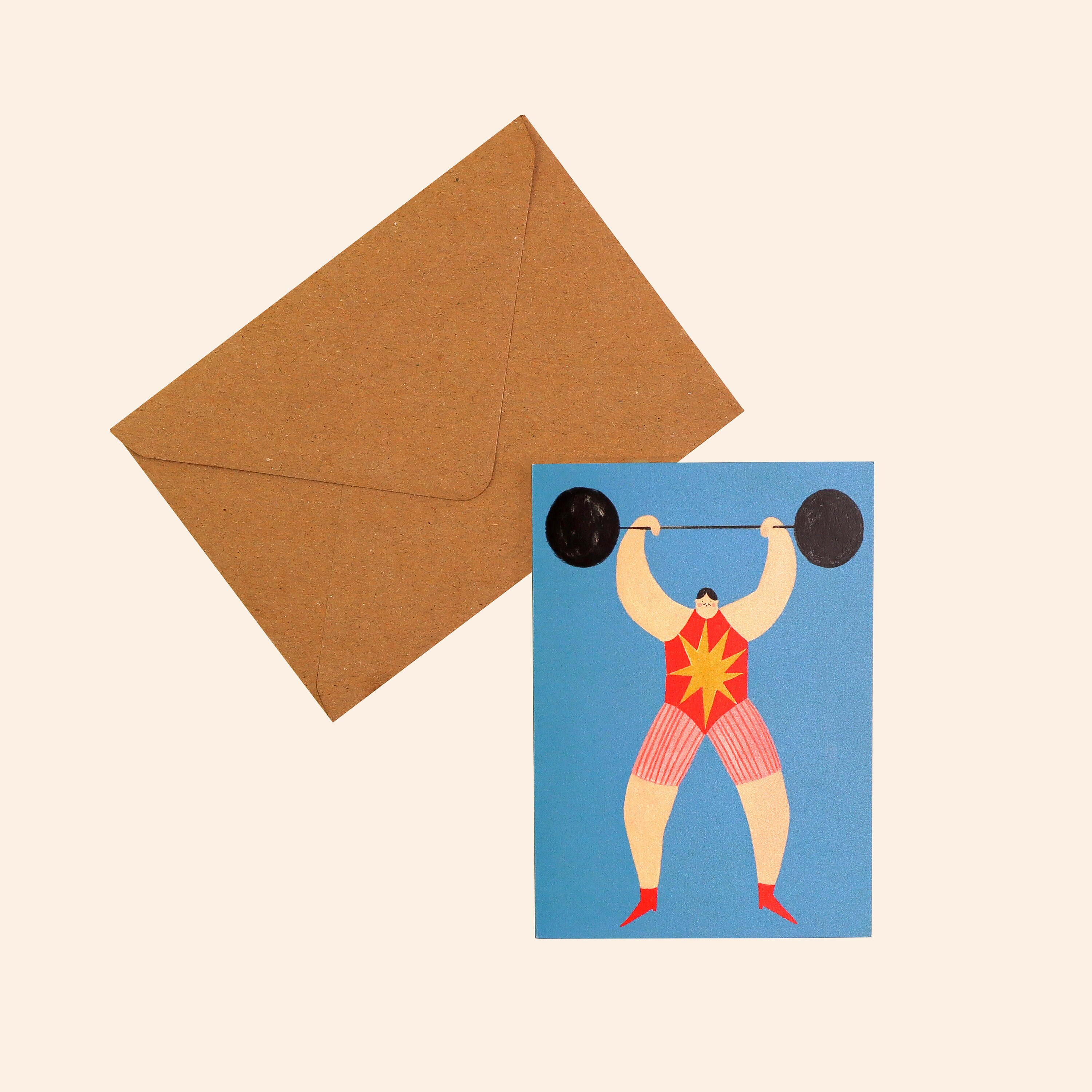 Strong Man Greeting Card | Father's Day | Male Birthday Card ...