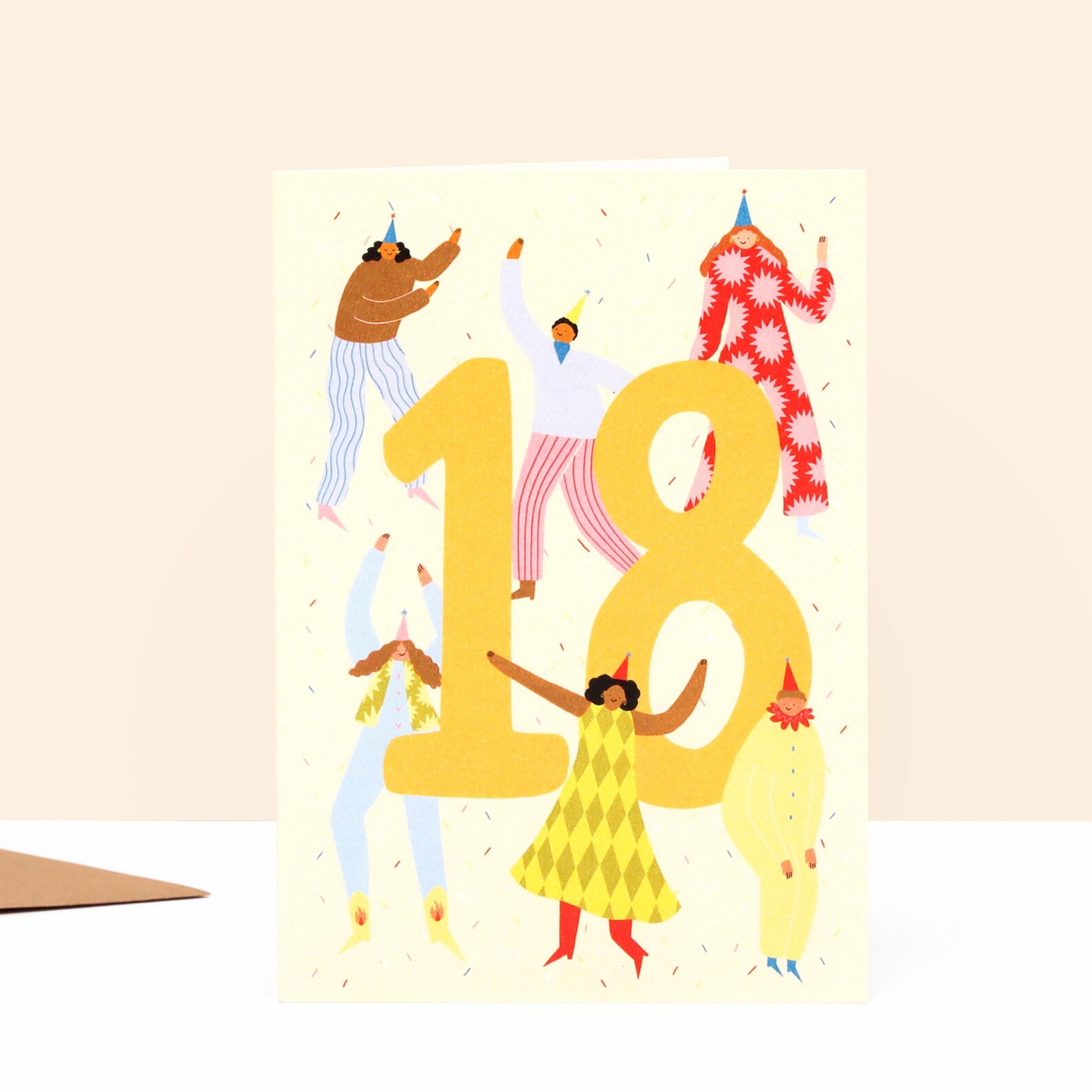 Age 18 Birthday Card | Number Card | Eighteen | Milestone Birthday Card ...