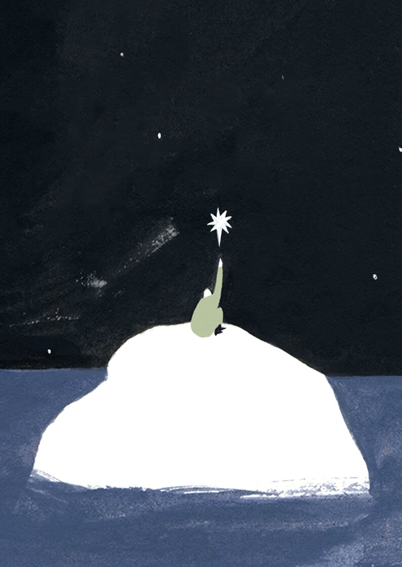 North Star Art Print Nursery Wall Decor Nature Sea - Etsy