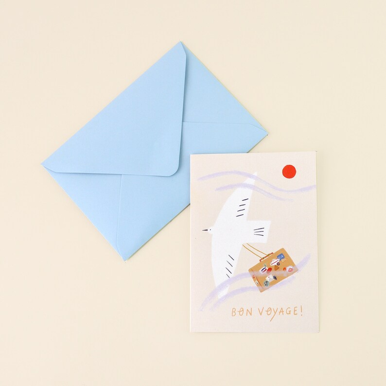 Bon Voyage Goodbye Card | New Job | Travelling | Farewell | Flying the ...