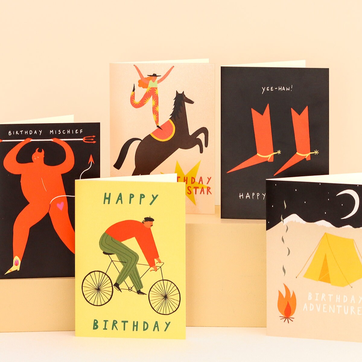 Birthday Mischief Card, Cheeky Naughty Funny Birthday Card, Devil ...