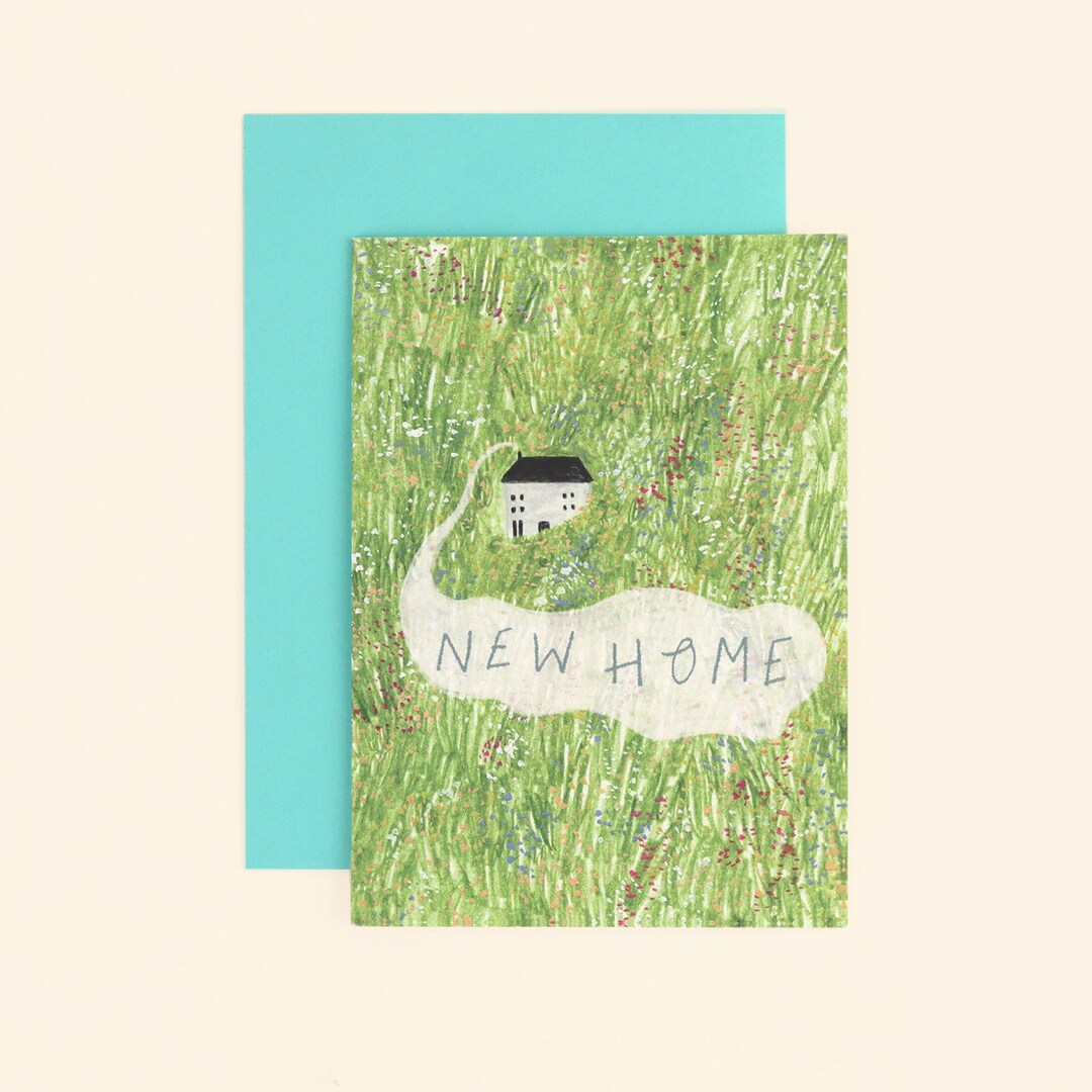 New Home Greeting Card Floral Card Housewarming Cosy - Etsy