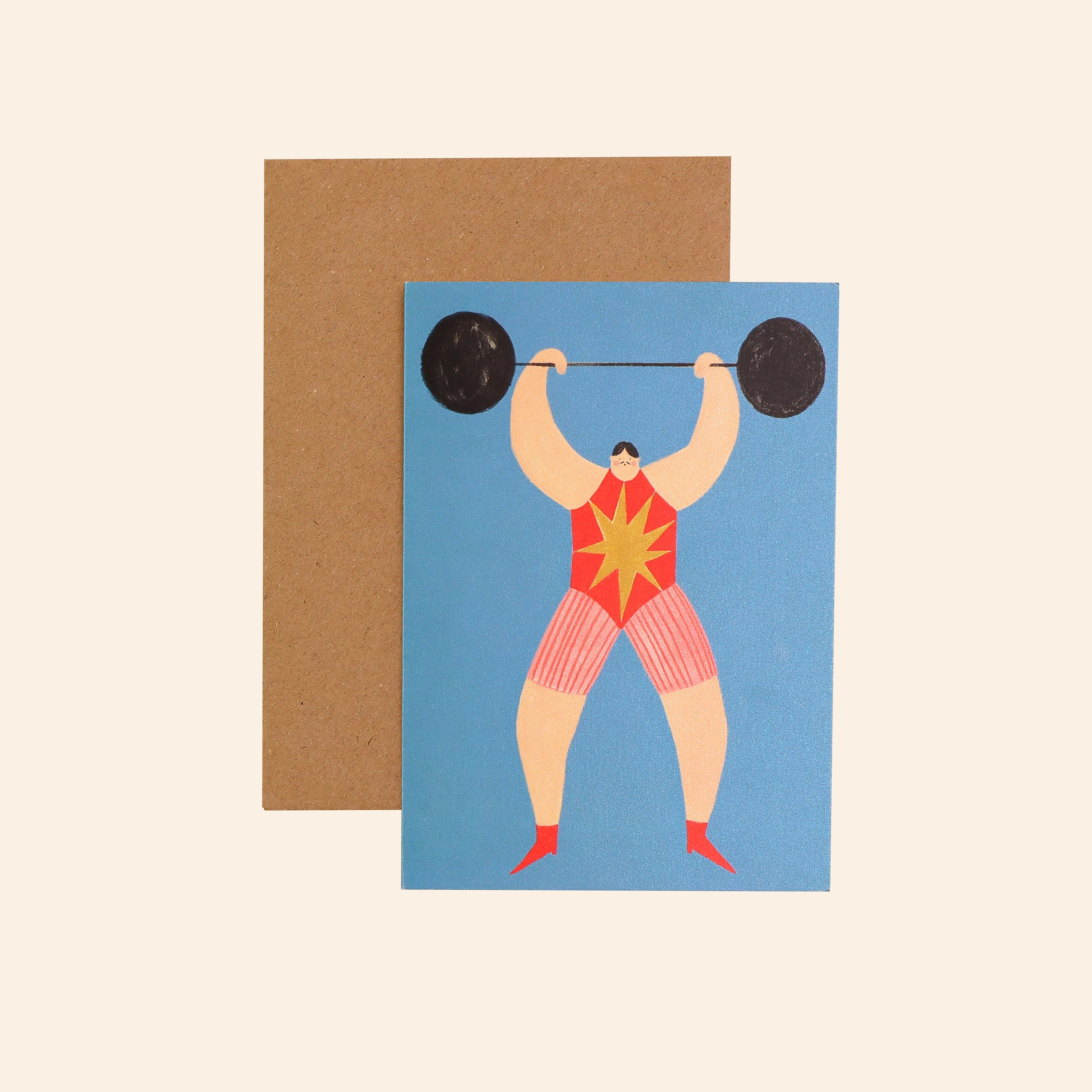 Strong Man Greeting Card | Father's Day | Male Birthday Card ...