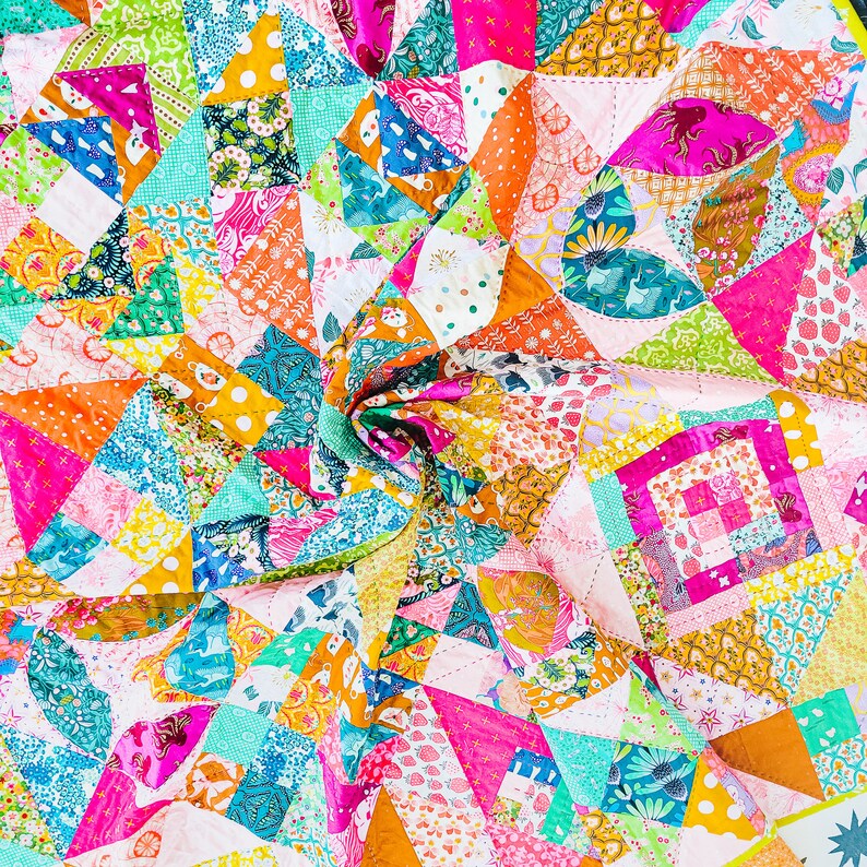 Untamed | Modern + Scrappy Quilt Pattern by Amy Lollis Design - Etsy