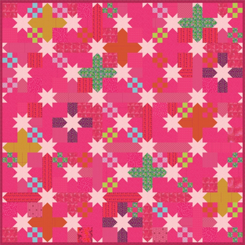 Interstellar Quilt Pattern Queen Quilt Pattern by Amy Lollis Design ...