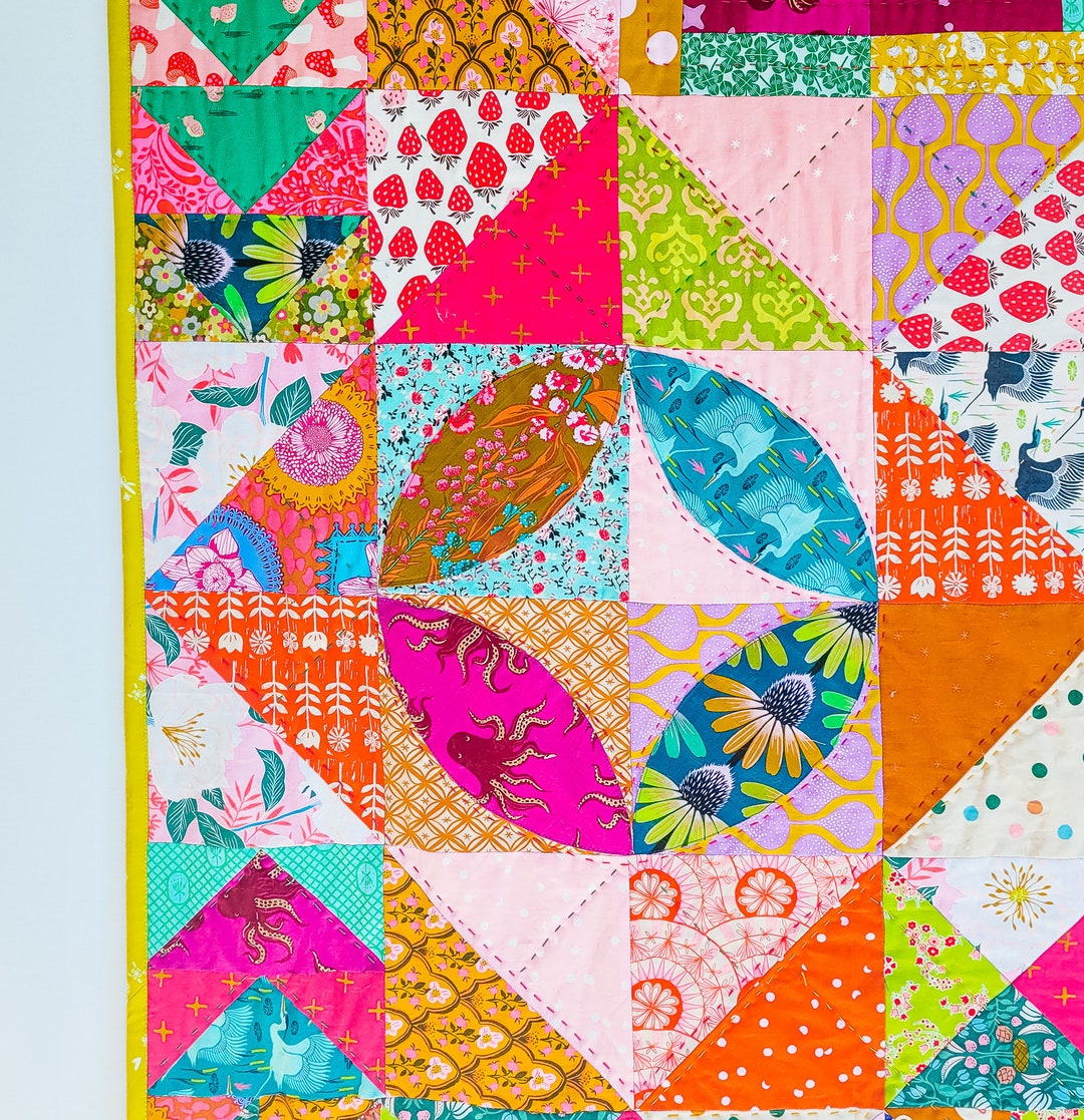 Untamed | Modern + Scrappy Quilt Pattern by Amy Lollis Design - Etsy