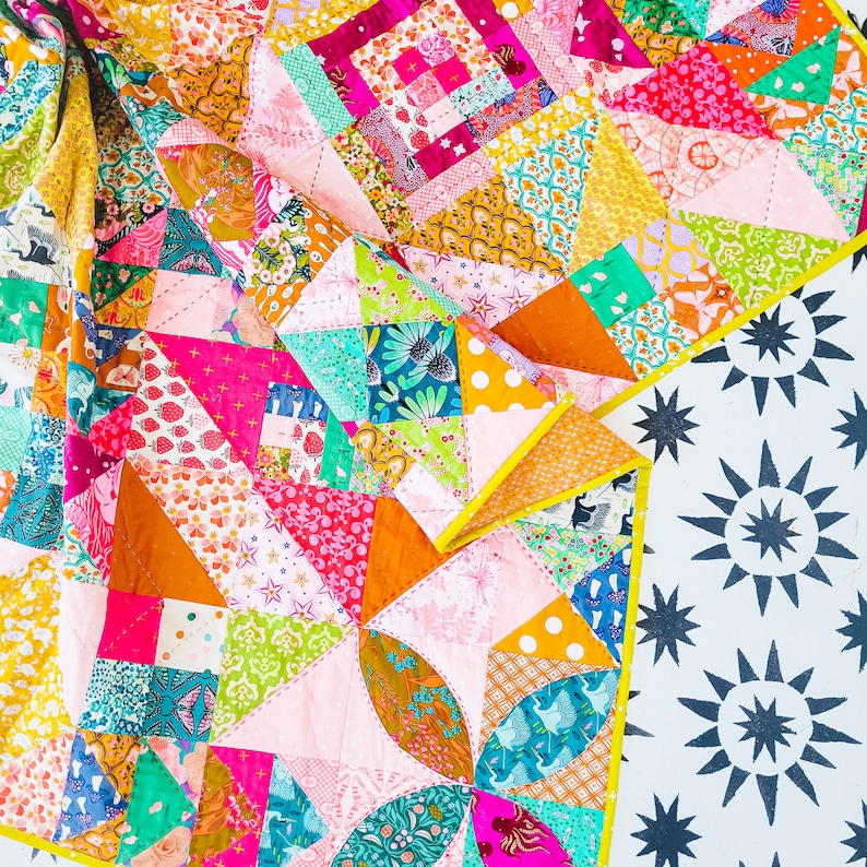 Untamed | Modern + Scrappy Quilt Pattern by Amy Lollis Design - Etsy