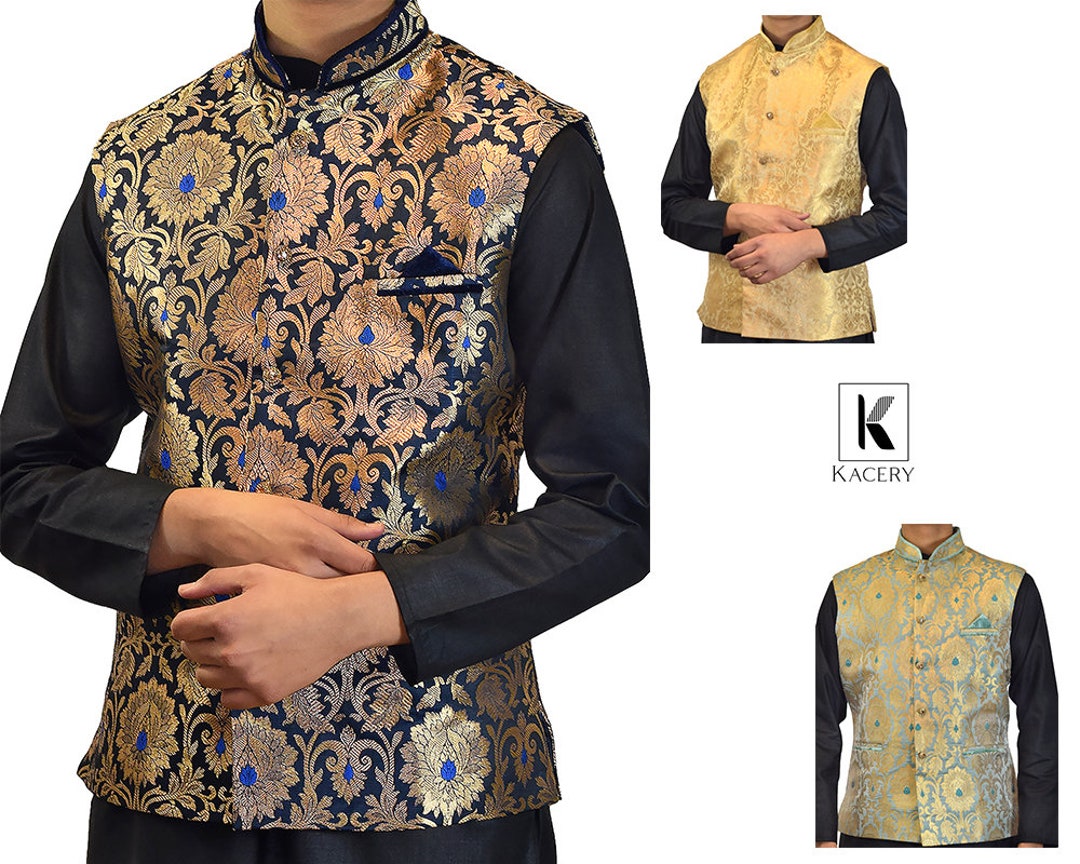 Buy Kid's Indian Waistcoat Modi Jacket Nehru Style Fancy Koti Ethnic ...