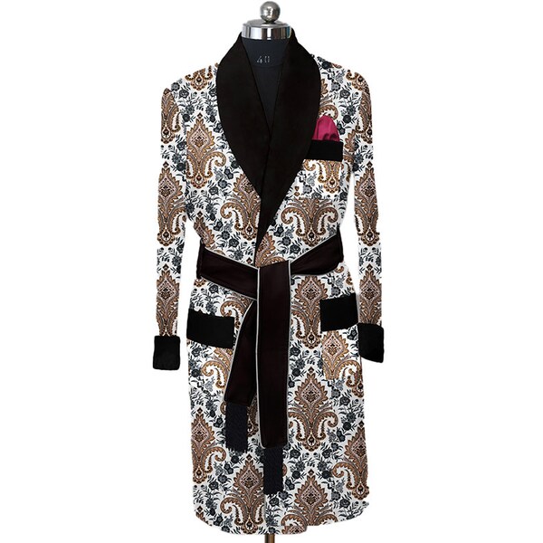 Velvet Smoking Robe - Etsy