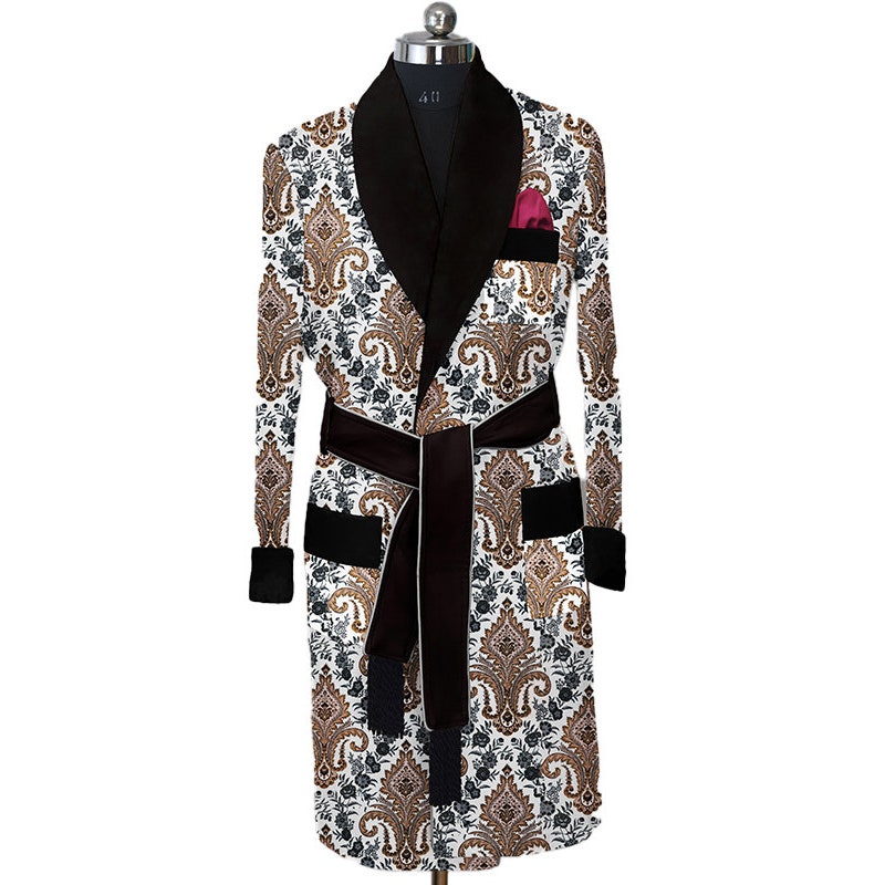 Velvet Smoking Robe - Etsy