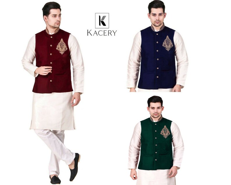 Men's Nehru Indian Modi Jacket Pakistani Asian Waistcoat | Etsy