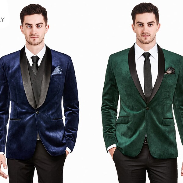 Mens Red Velvet Dinner Jackets - Etsy