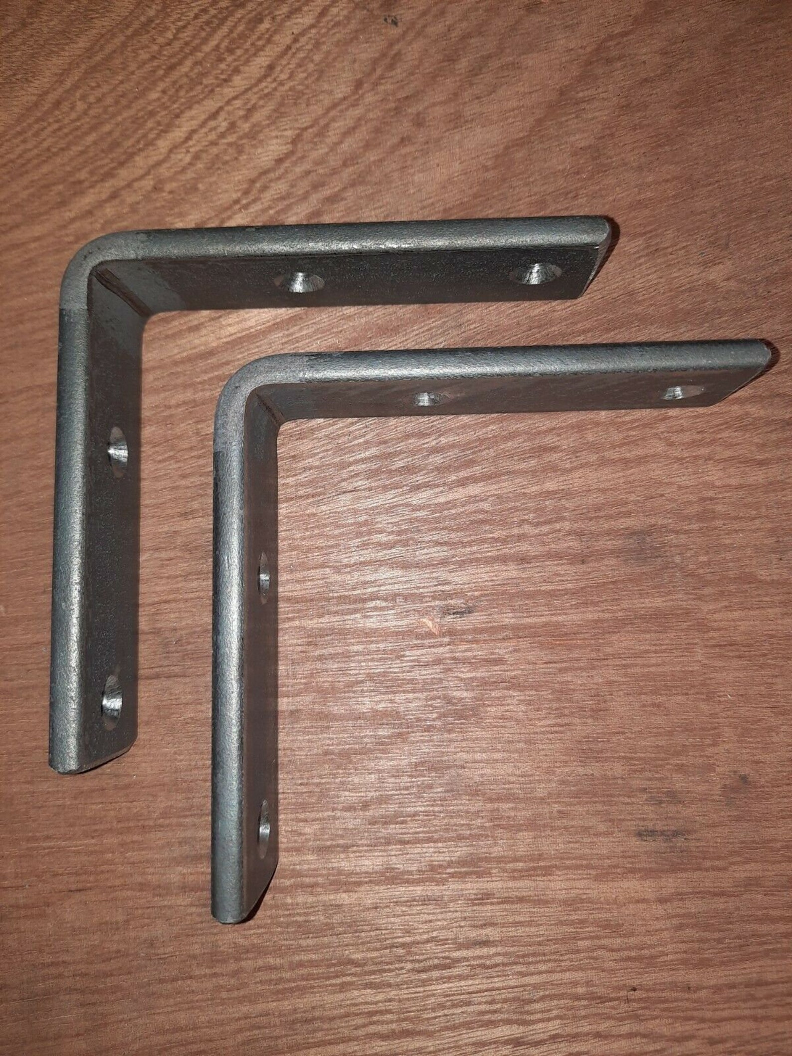 2 X STEEL BRACKETS UK Made Floating Brackets Flat Brackets - Etsy UK