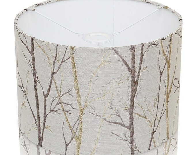 FIBRE NATURELLE BURLEY Silver Birch Tree Lampshade Uk Made Forest ...