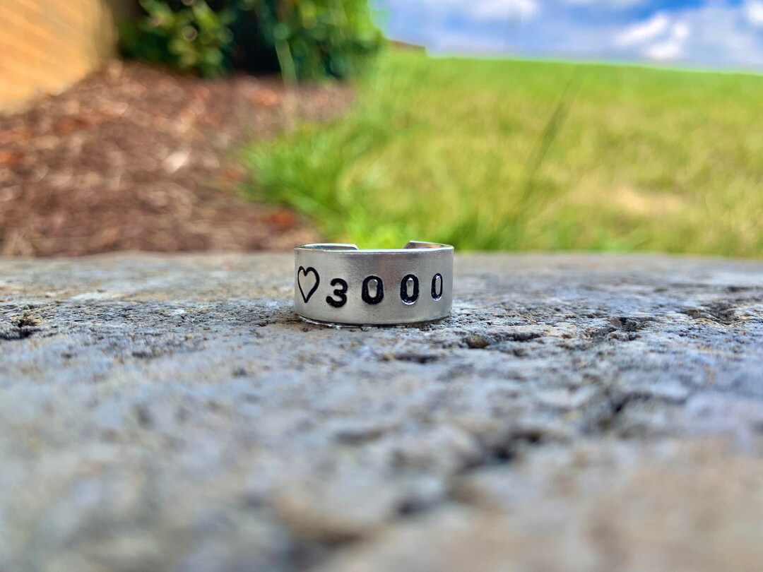 ILY 3000 Stamped Ring - Etsy