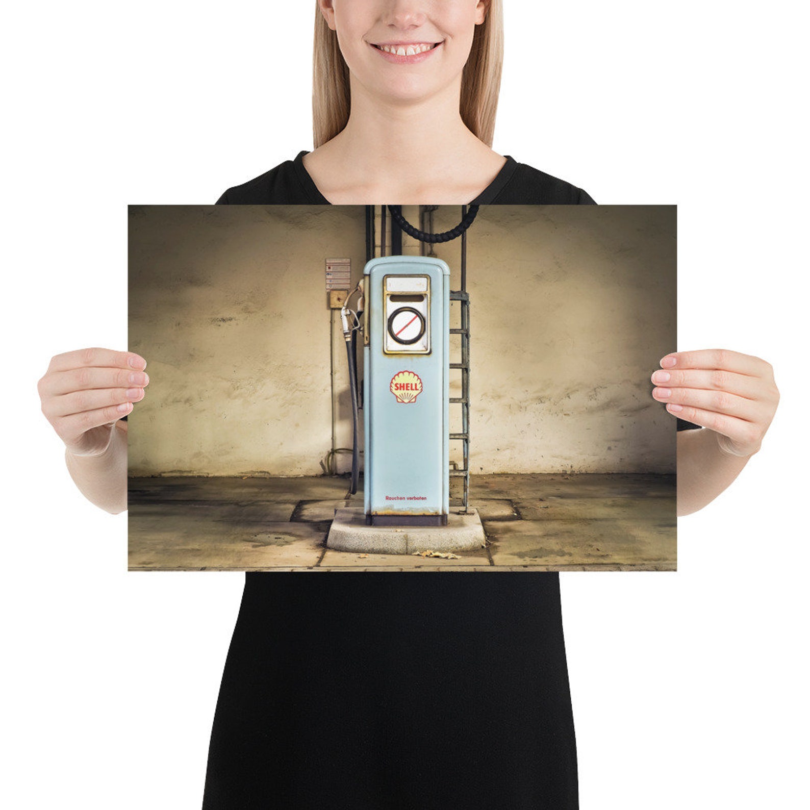 Poster Print, Wall Decor, Gas Pump Poster, Petrol Station, Vintage Gas ...