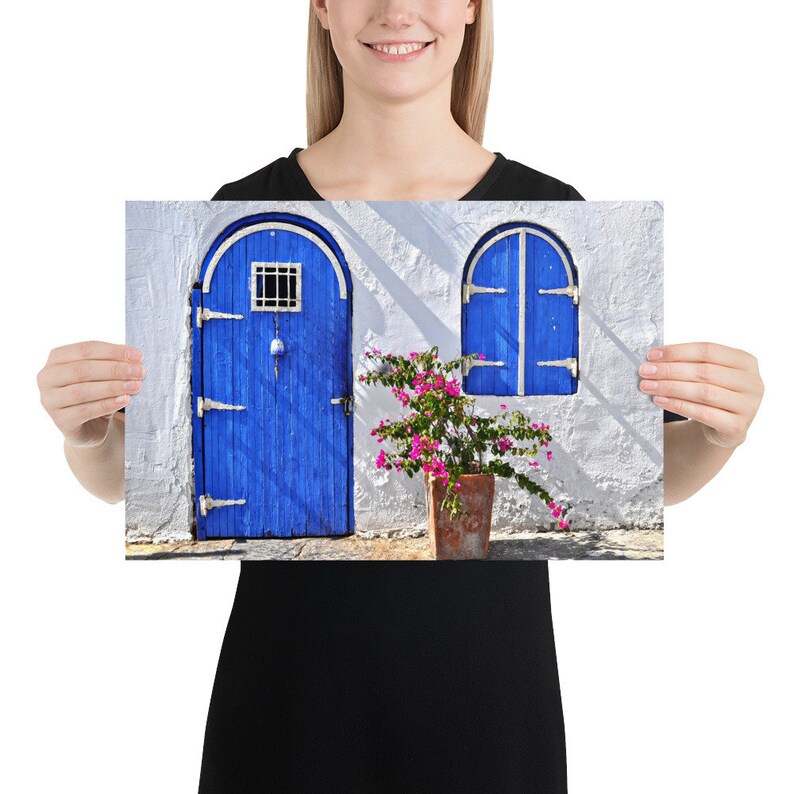 Door Poster, Blue Door, Blue Decor, Poster Door, Poster Print ...