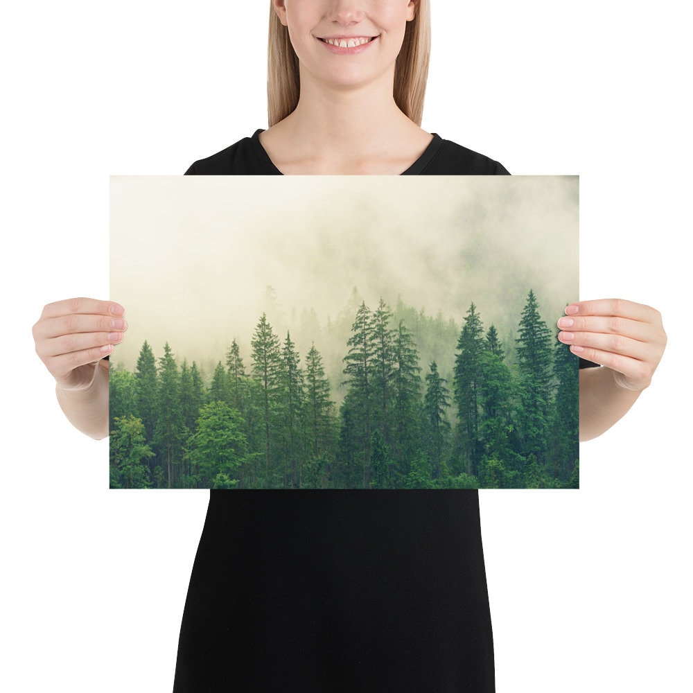 Forest Poster, Poster Forest, Landscape Poster, Poster Landscape ...