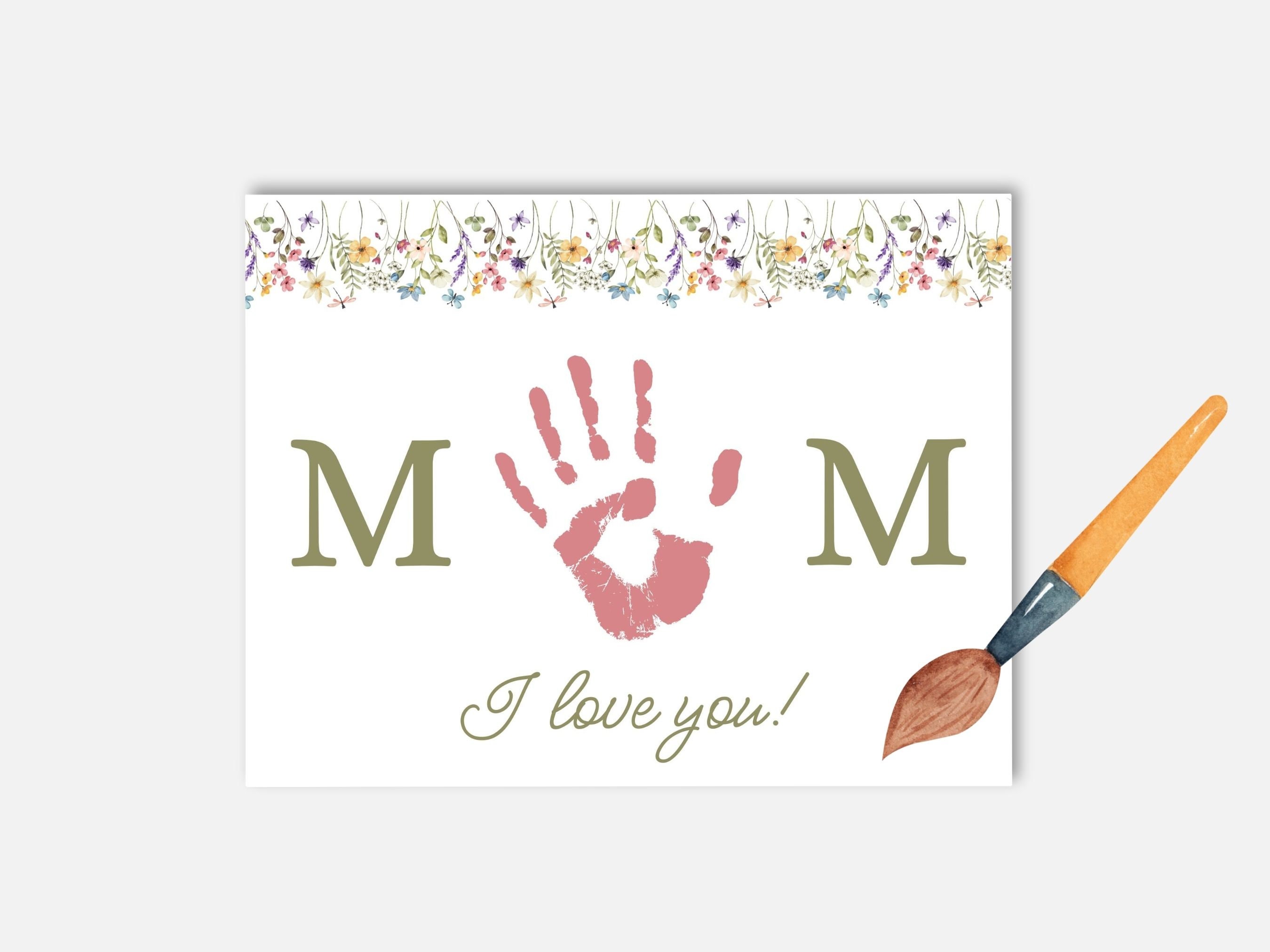Mom Handprint Craft, I Love You Mom Craft, Printable Handprint Craft ...