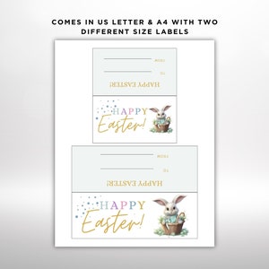 Easter Treat Bag Topper Printable Treat Bag Topper Cookie Bag Topper ...