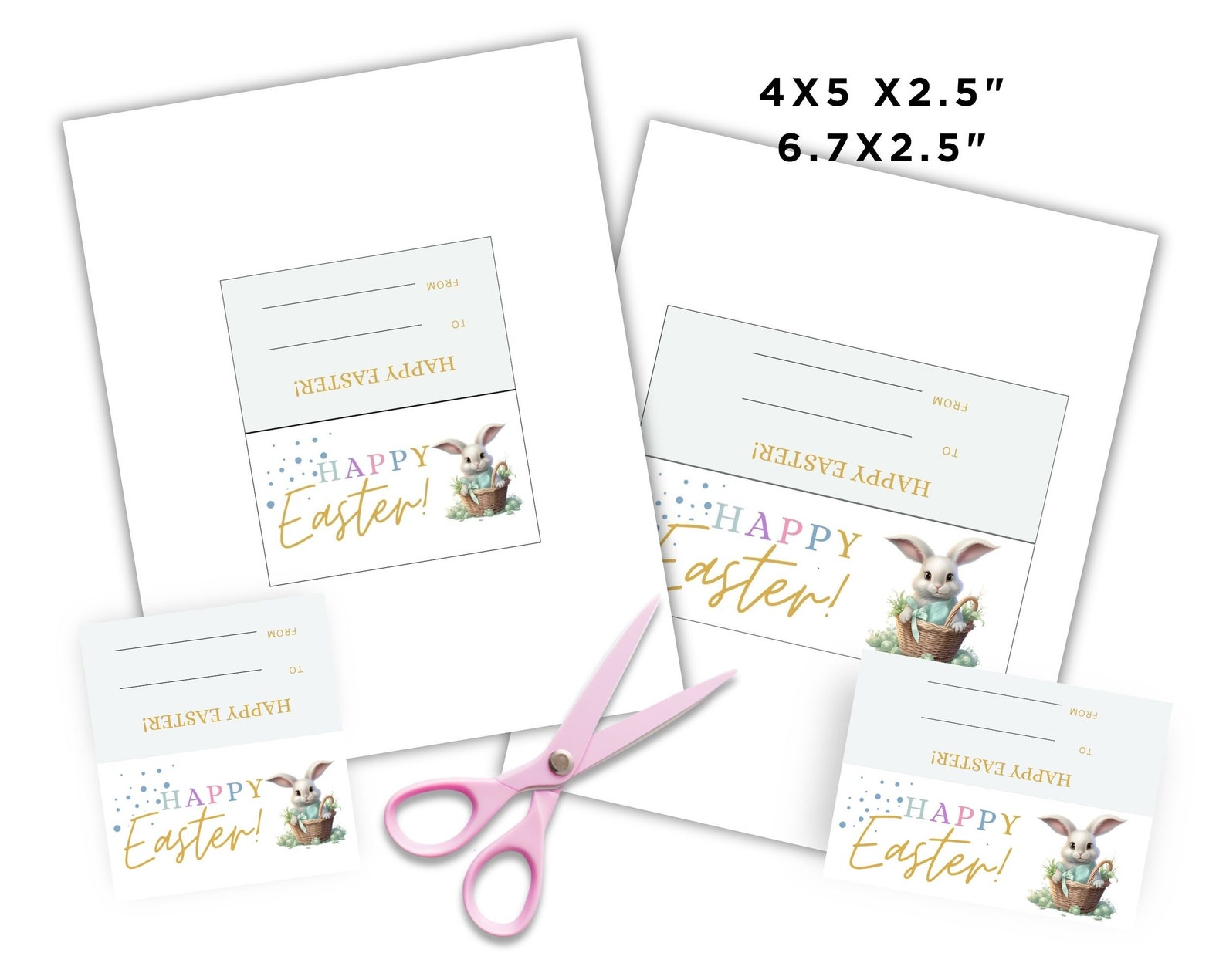 Easter Treat Bag Topper Printable Treat Bag Topper Cookie Bag Topper ...