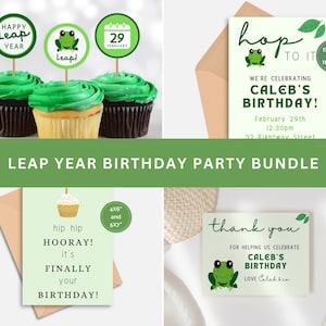 Leap Year Birthday Party Bundle | Leap Year Birthday Printables ...
