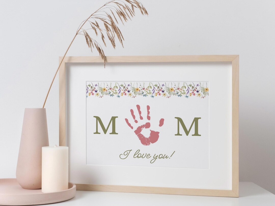 Mom Handprint Craft, I Love You Mom Craft, Printable Handprint Craft ...