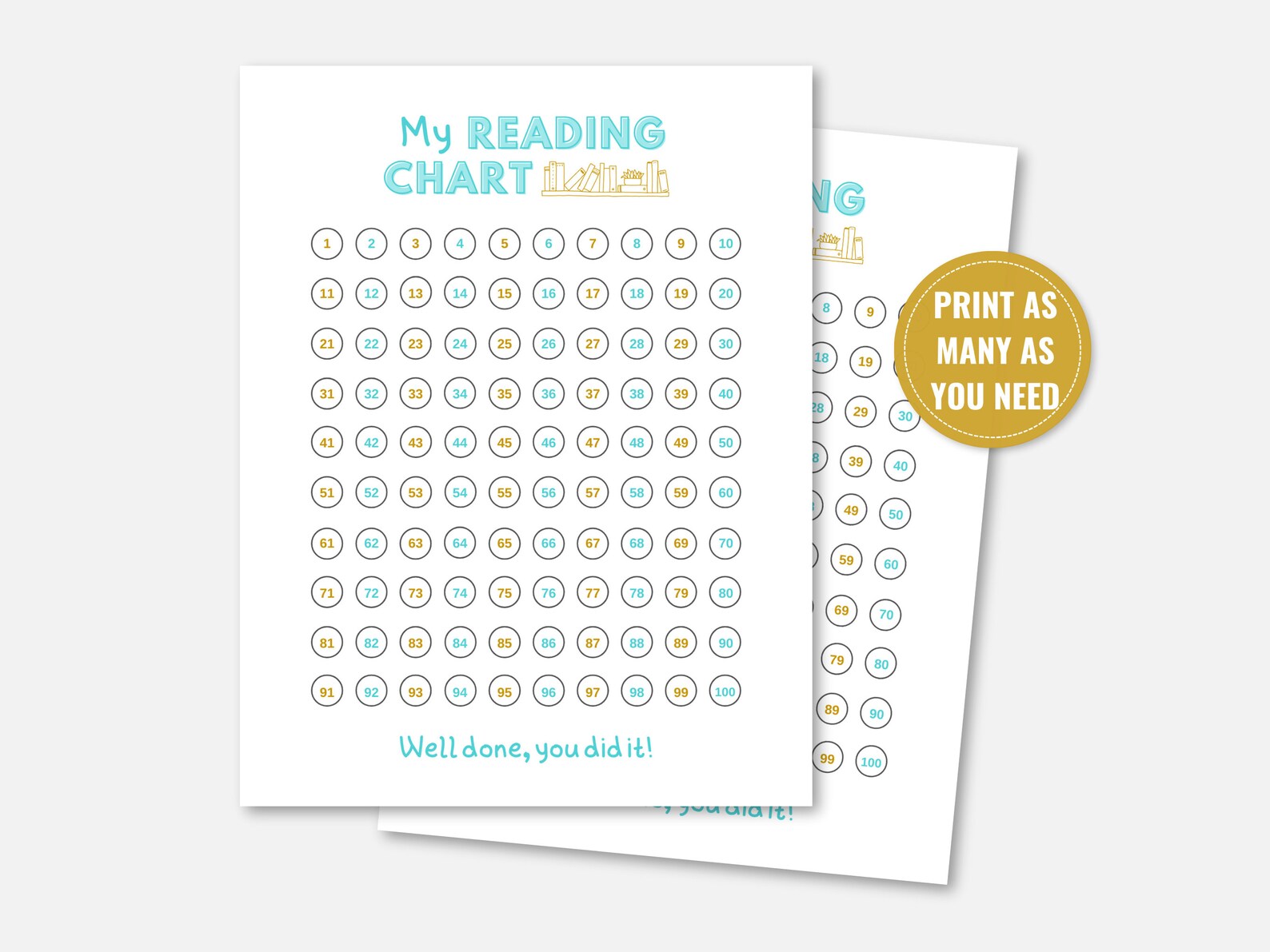 Kids Printable Reading Chart, Reading Reward Chart, Homeschool Reading ...
