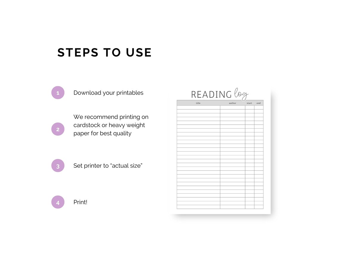 Printable Reading Log | Book Log Printable, Reading Challenge, Reading ...