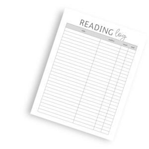 Printable Reading Log | Book Log Printable, Reading Challenge, Reading ...