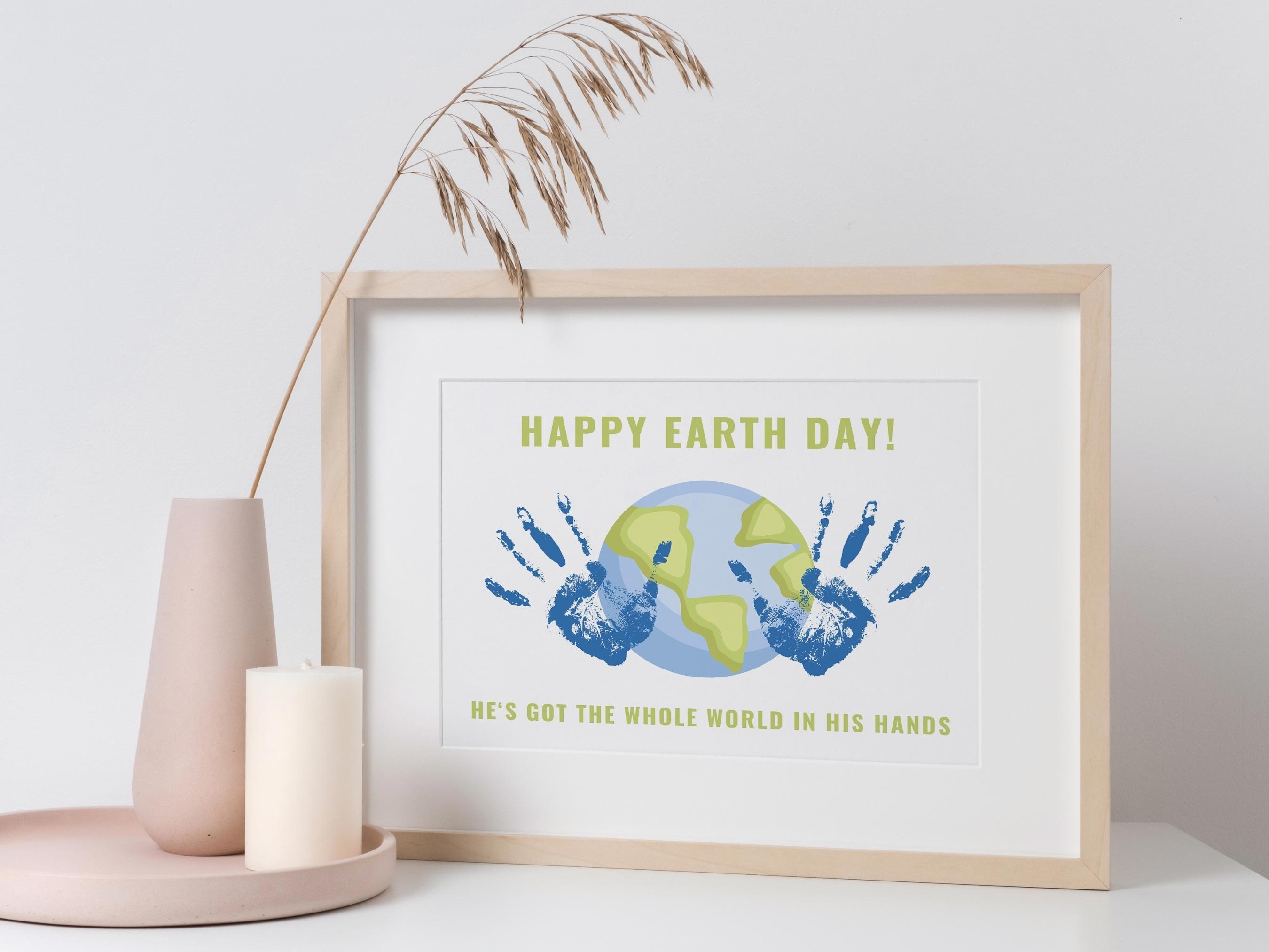 Earth Day Handprint Craft, Earth Day Printable, Sunday School Activity ...