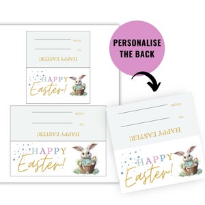 Easter Treat Bag Topper Printable Treat Bag Topper Cookie Bag Topper ...