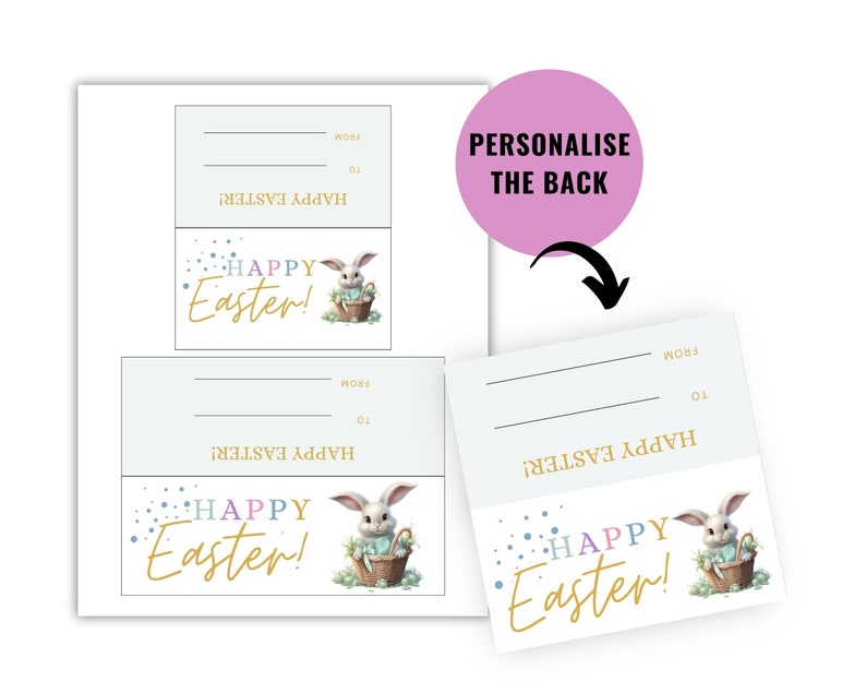 Easter Treat Bag Topper Printable Treat Bag Topper Cookie Bag Topper ...