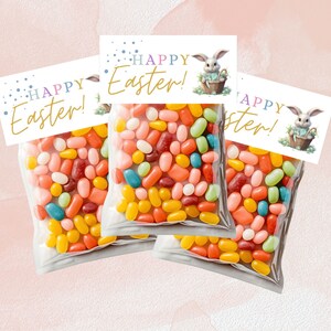 Easter Treat Bag Topper Printable Treat Bag Topper Cookie Bag Topper ...