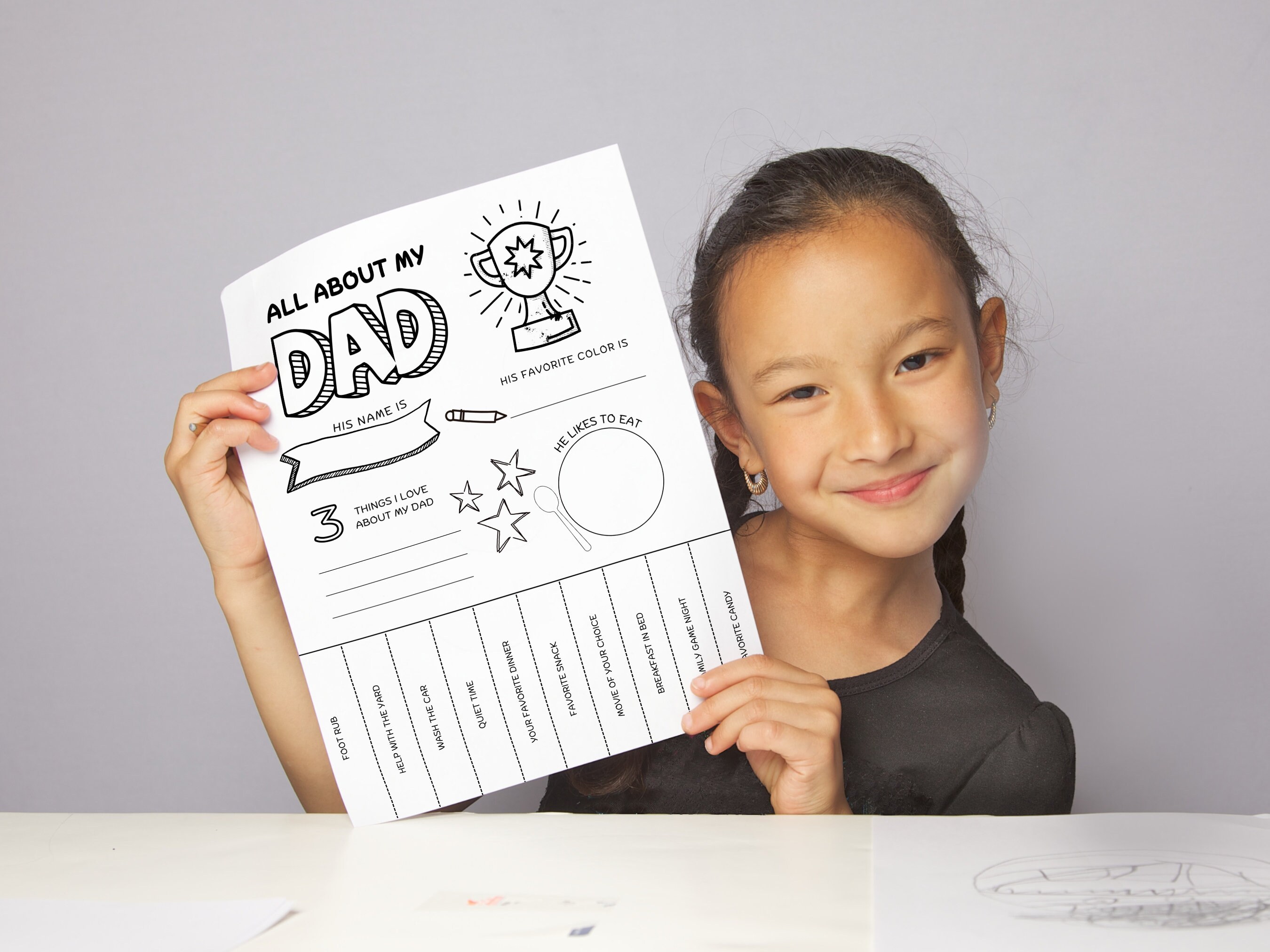 All About My Dad, Meaningful Dad Gift, Father's Day Activity, Father's ...