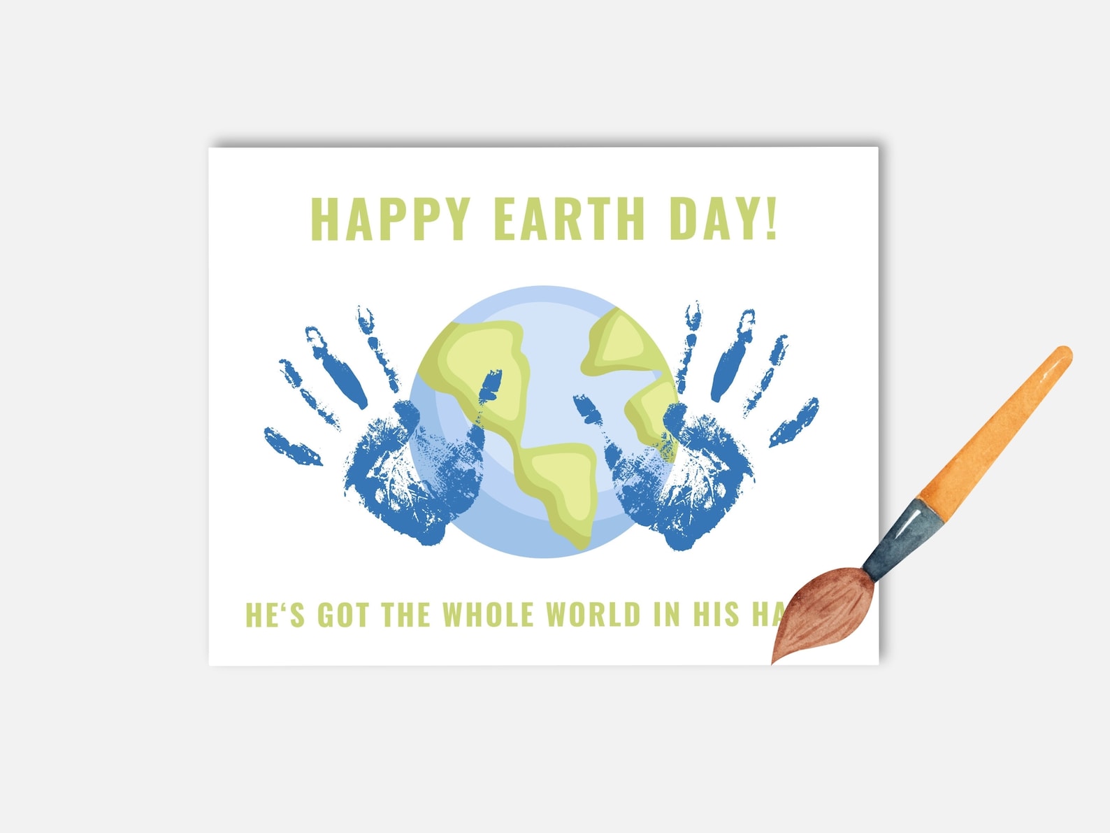 Earth Day Handprint Craft, Earth Day Printable, Sunday School Activity ...
