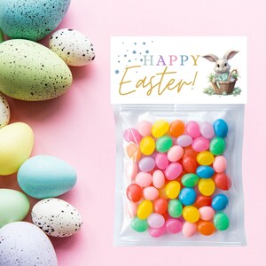 Easter Treat Bag Topper Printable Treat Bag Topper Cookie Bag Topper ...