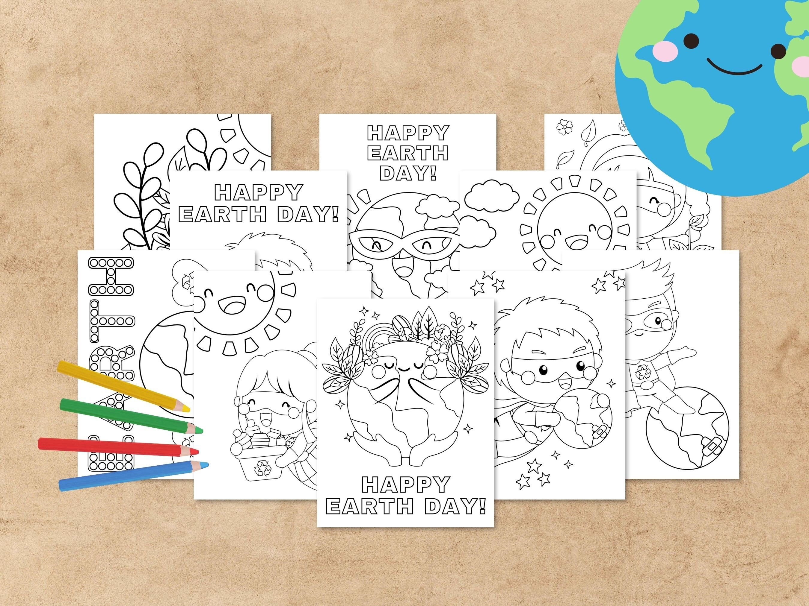 Earth Day Coloring Pages, Ecology Earth Day Coloring, Coloring Pages ...