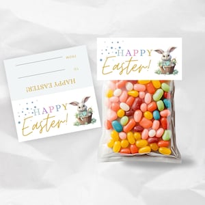 Easter Treat Bag Topper Printable Treat Bag Topper Cookie Bag Topper ...