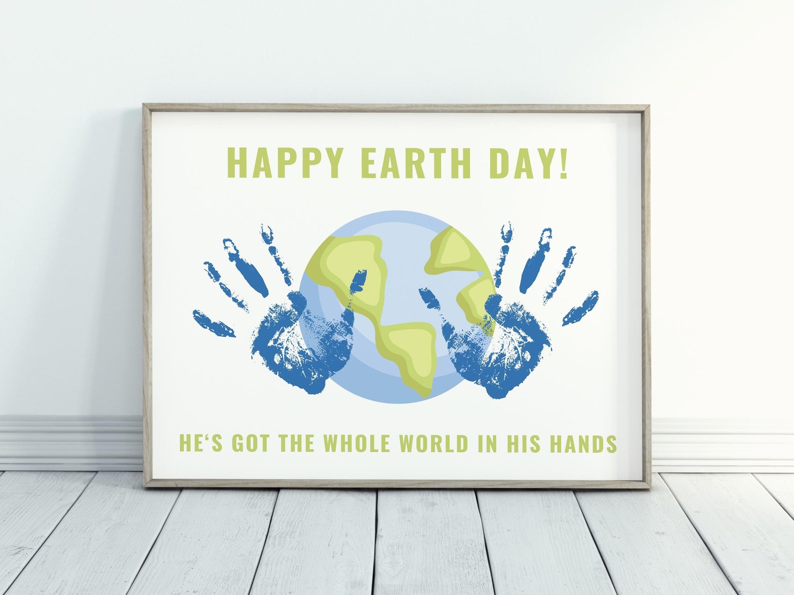 Earth Day Handprint Craft, Earth Day Printable, Sunday School Activity ...