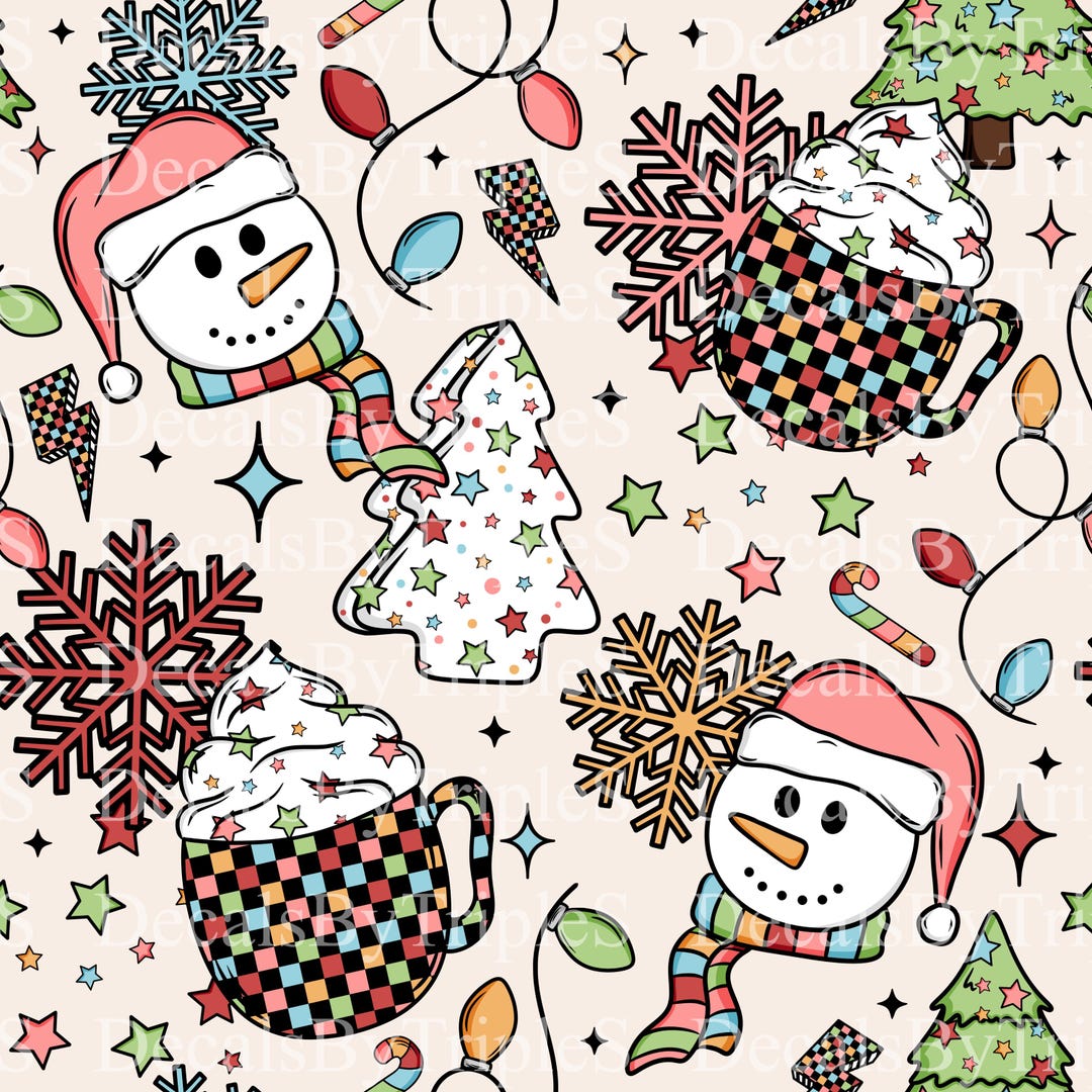 RETRO SNOWMAN Clear Cast or White Vinyl Sheets - Etsy